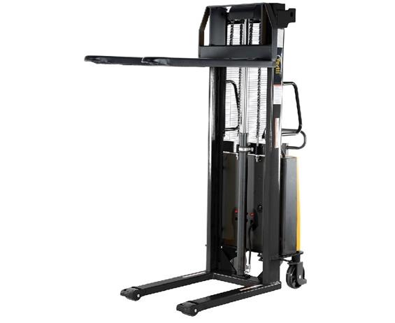 Stacker With Powered Lift | Motion Savers Inc. | 877-832-4154
