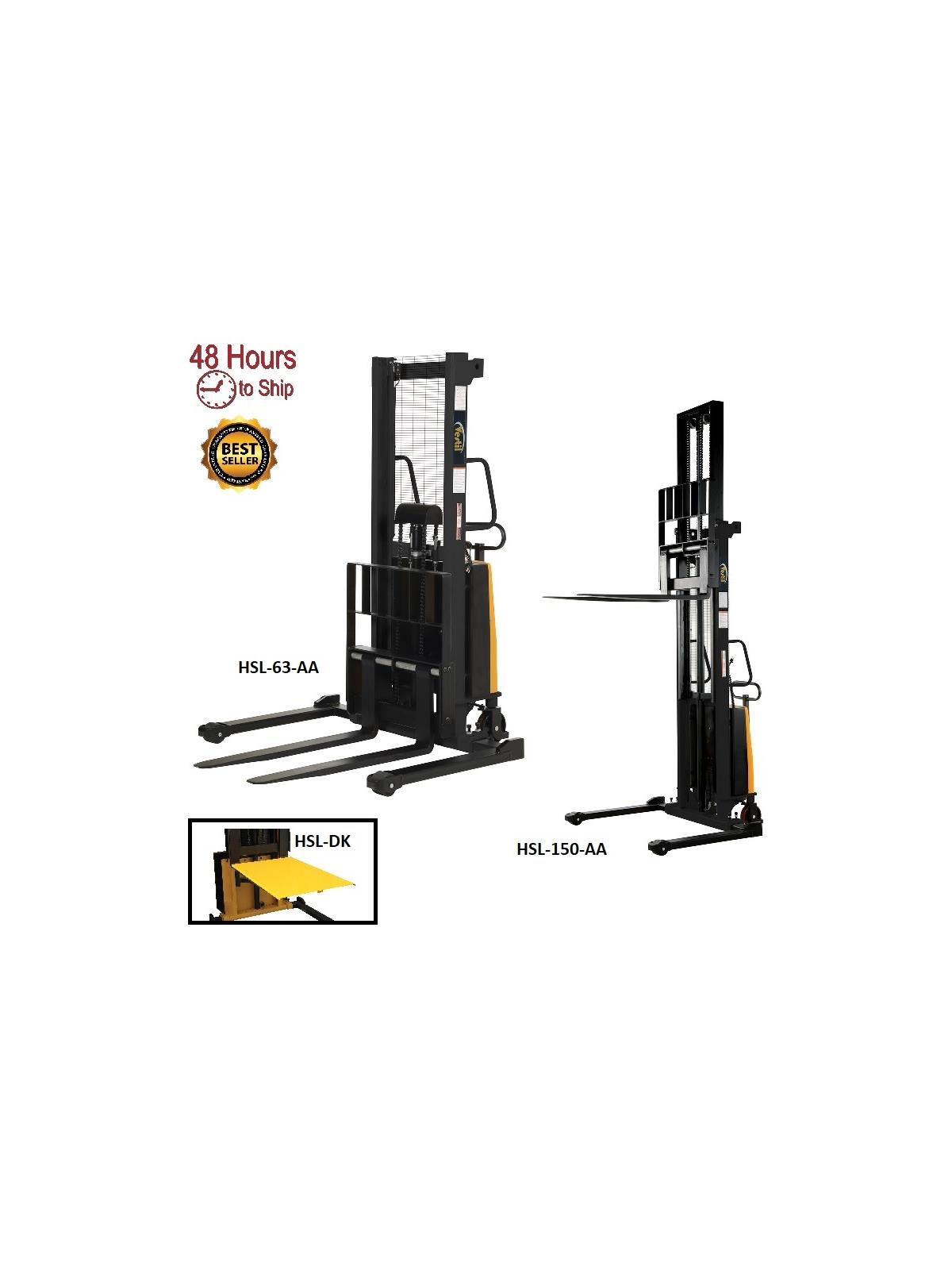 Double Mast Stacker With Power Lift